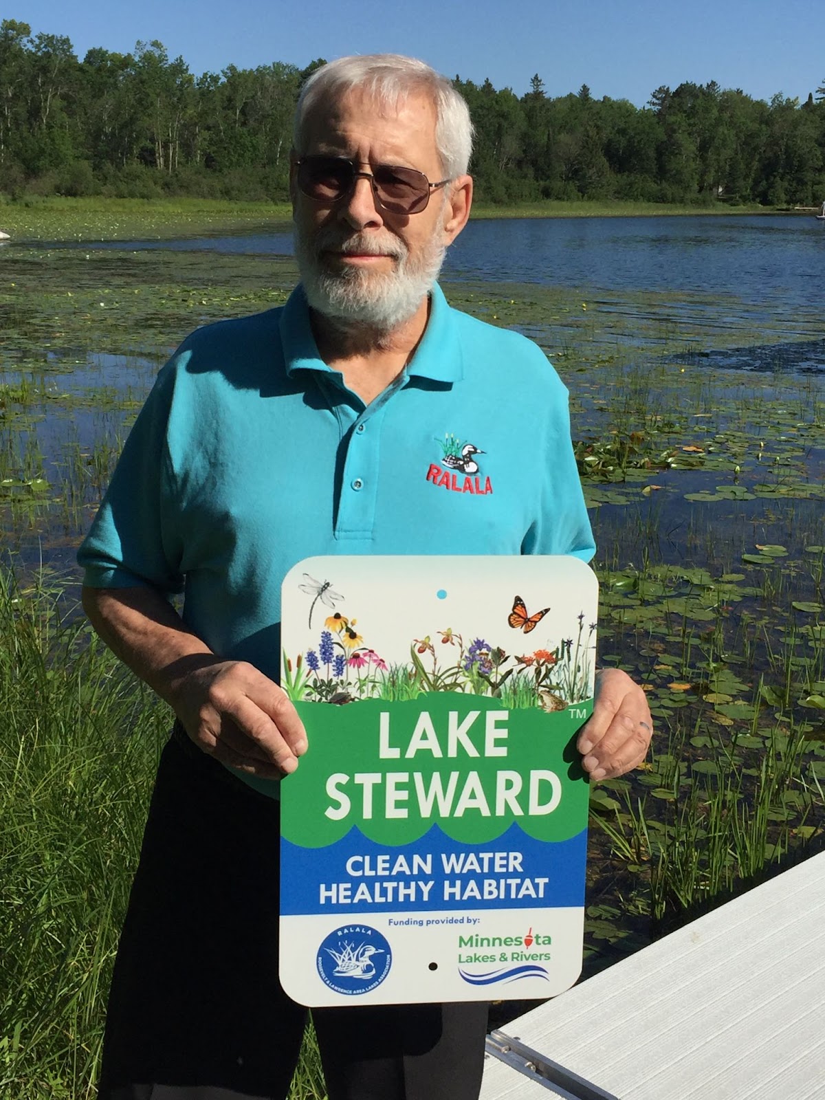 First MLR Lake Steward award given to Lloyd Thyen on Lawrence Lake ...